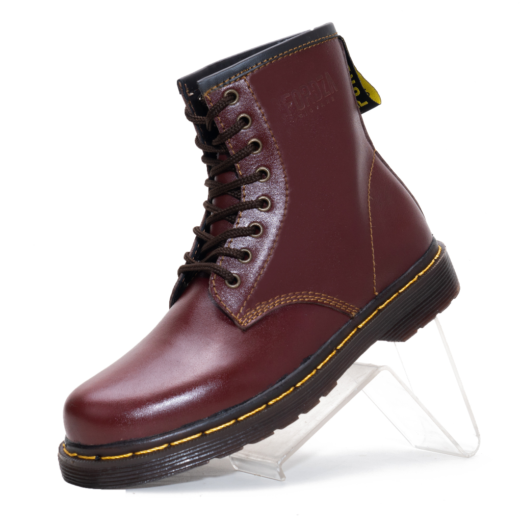 Jual Sepatu Docmart Pria Kulit Asli Boots Casual Boot Tinggi 8 Hole ...