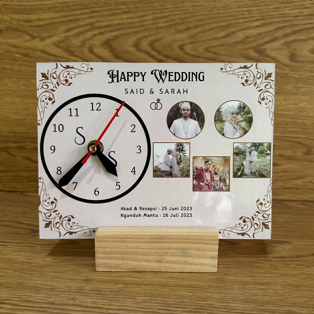 Jual Shp1 Jam Meja Custom Kado Wisuda, Idul Fitri, Ulang Tahun ...