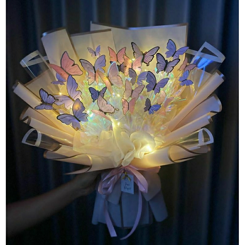 Jual Buket kupu kupu artificial/ Buket Cantik / Buket unik/ Hadiah ...