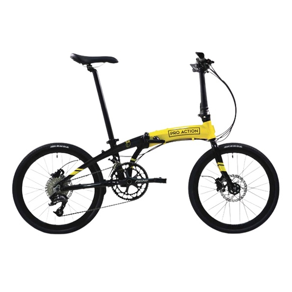 Jual Pro Action - Owl Folding Bike 2x10 Speed 20 inch - Yellow Cab | Shopee Indonesia