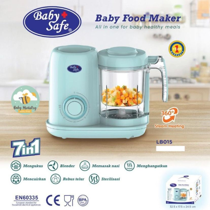 Jual Baby Safe Food Maker Digital 7in1 LB015 Baby Food Processor ...