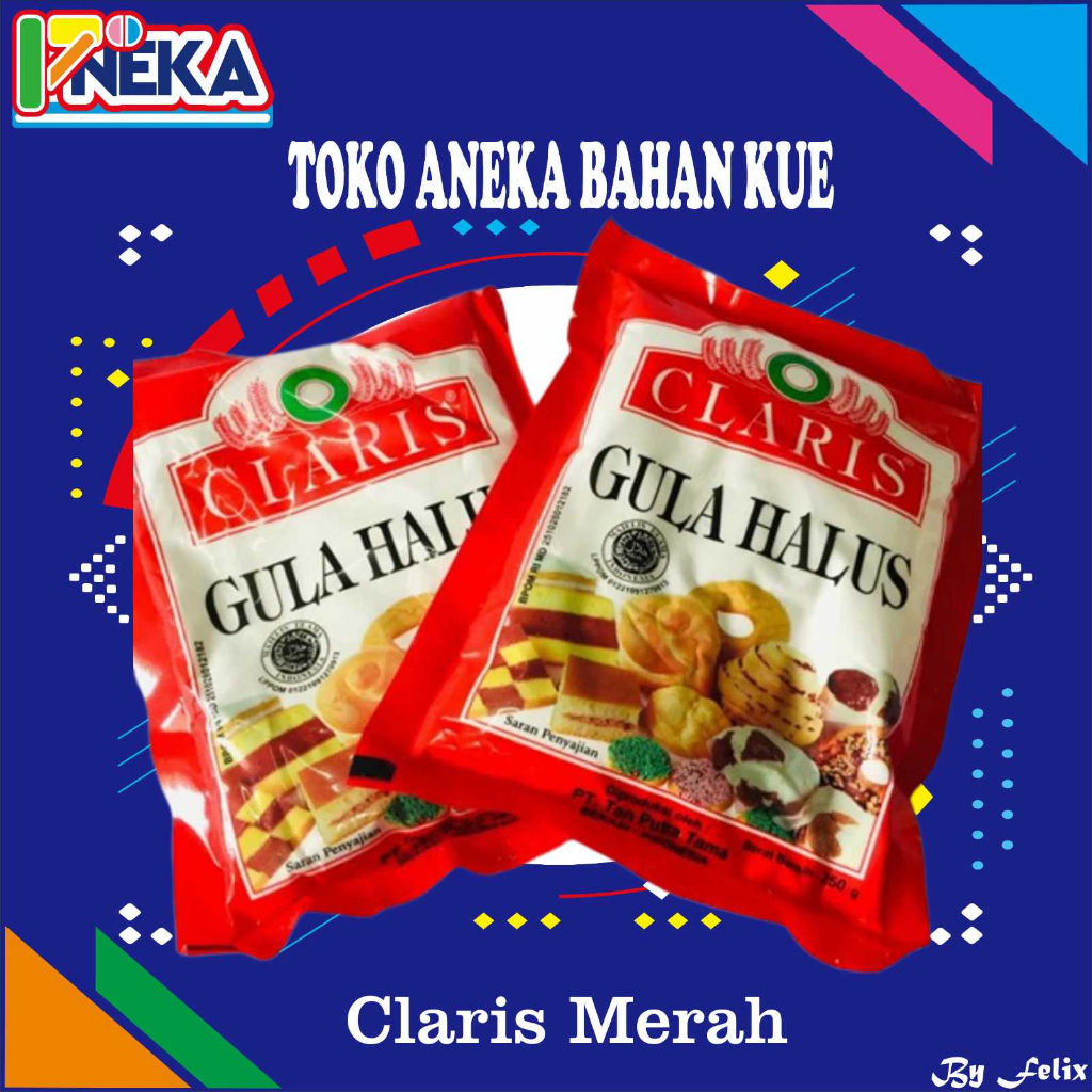 Jual Gula Halus Claris Merah 250gr | Shopee Indonesia