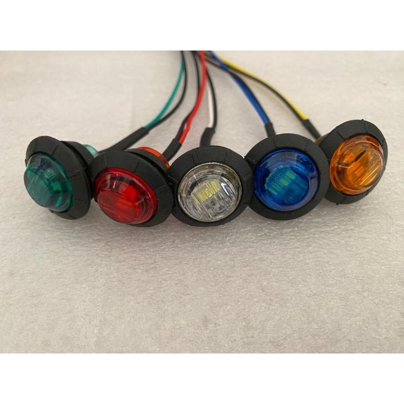 Jual Lampu Bak Samping Truk Bis 12-24 Volt Model BULAT MINI | Shopee Indonesia