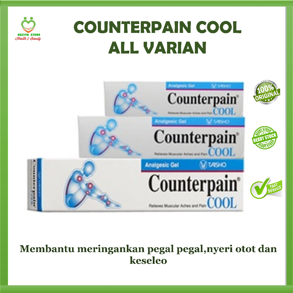 Jual COUNTERPAIN COOL GEL All Varian Nyeri Otot,Nyeri Sendi,Keseleo ...