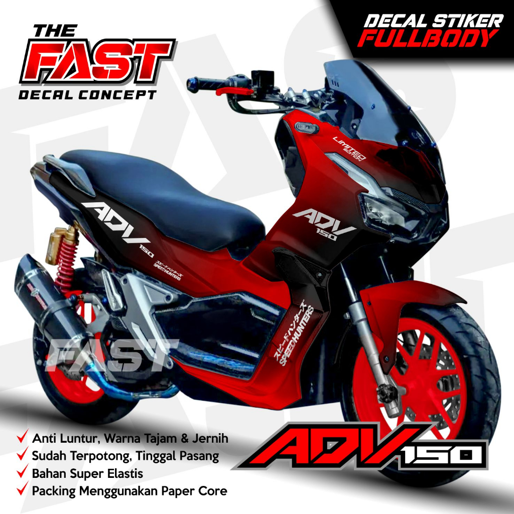 Jual TERBARU Decal ADV150 Fullbody Bunglon Variasi Sticker Striping ...