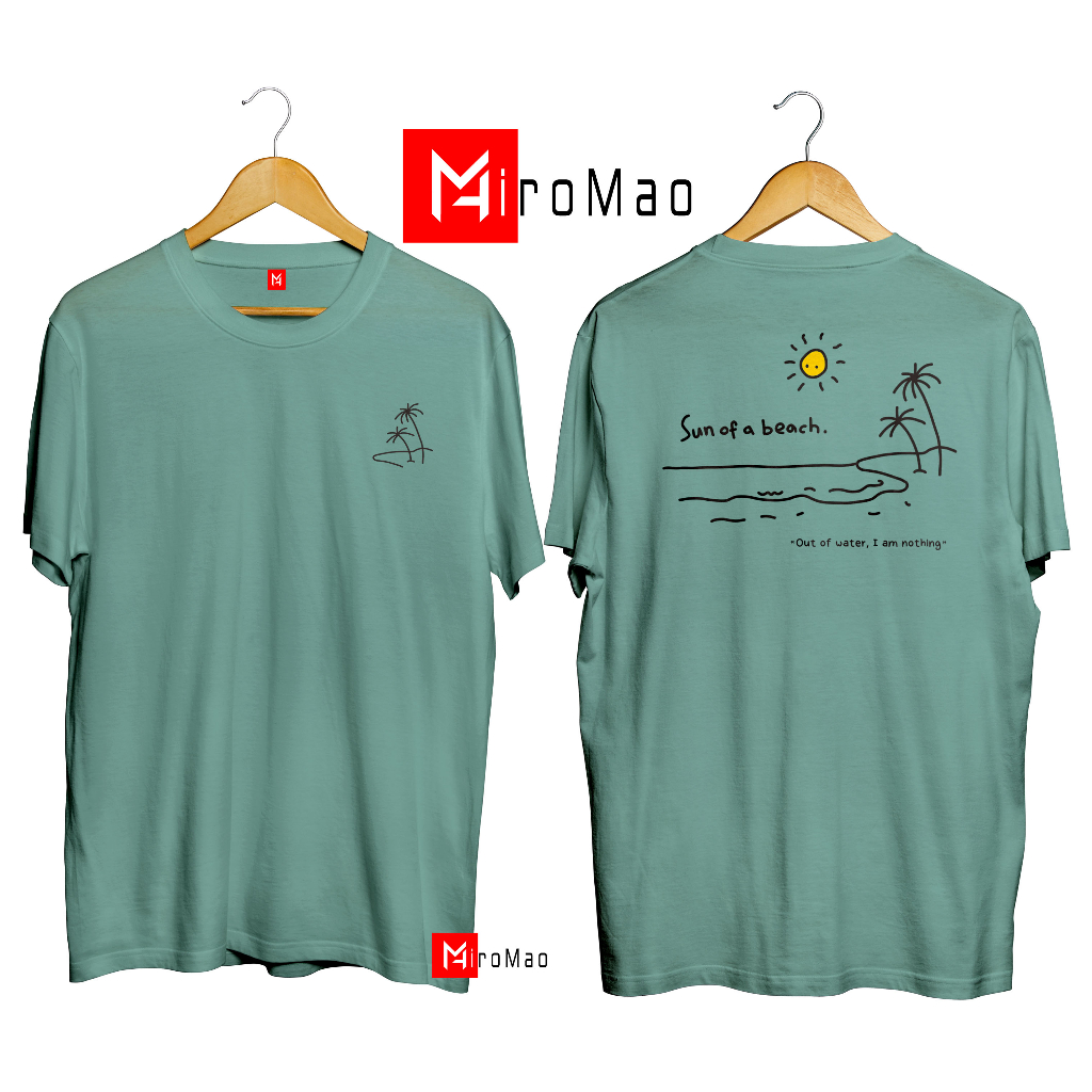 Jual HiroMao Kaos Distro SUN OFF A BEACH Cotton Combed 30s Premium ...