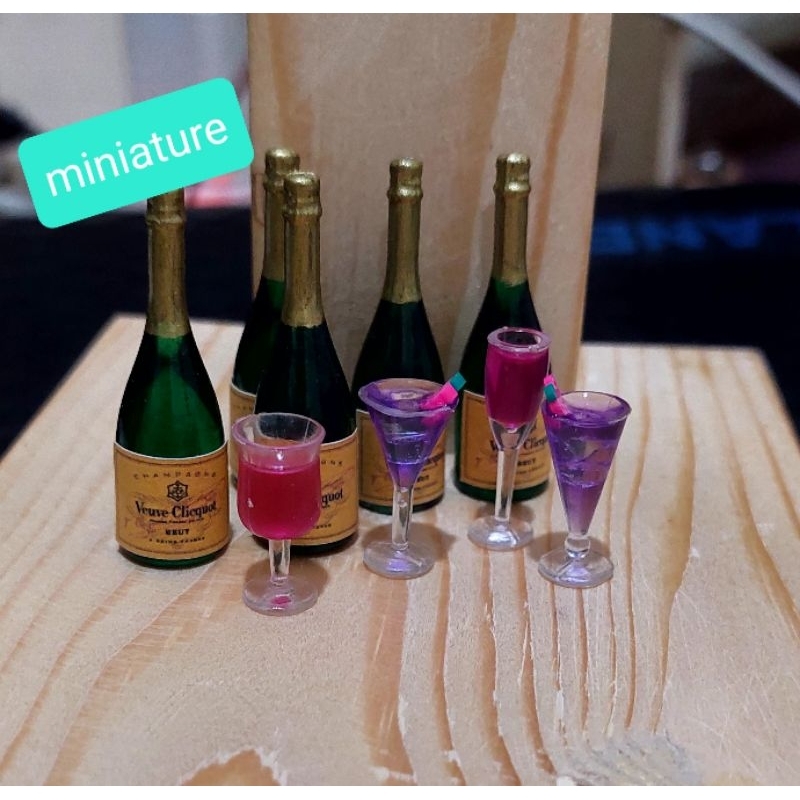 Jual miniatur botol dan gelas minuman | Shopee Indonesia