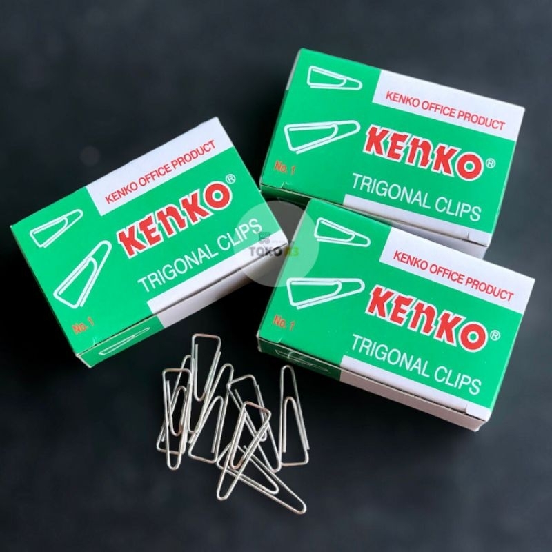 Jual Paper Clip Kertas No. 1 Trigonal - KENKO - Pack | Shopee Indonesia