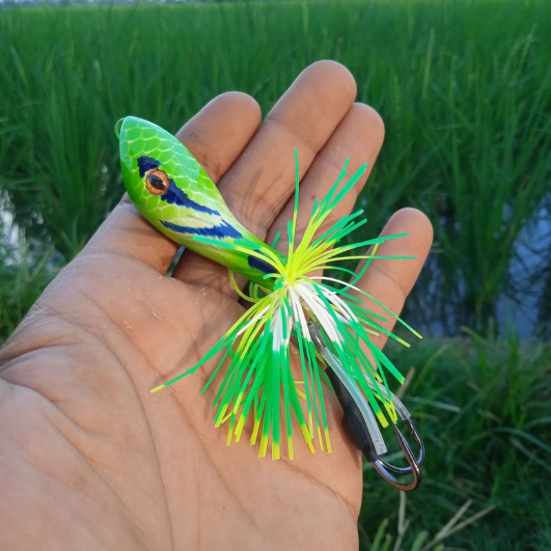 Jual JUMP FROG GEOL LURE CASTING GABUS 5 CM | Shopee Indonesia
