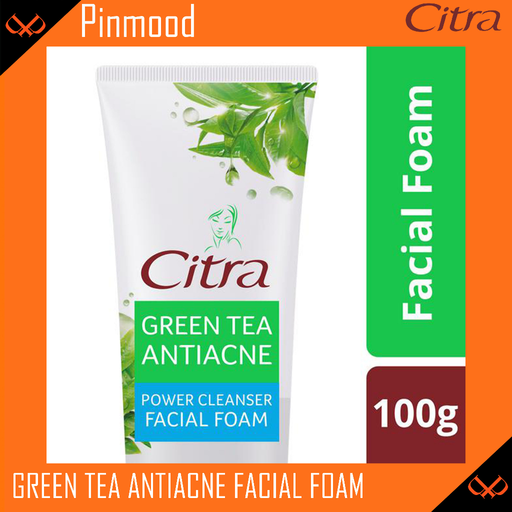 Jual CITRA GREEN TEA [ 100 G ] ANTIACNE FACIAL FOAM FACE WASH SABUN ...