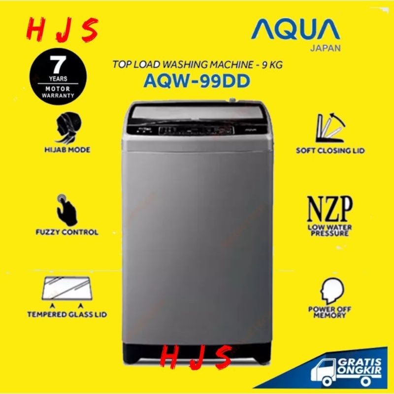 Jual MESIN CUCI AQUA 9 KG AQW-99DD TOP LOADING AUTOMATIC 1 TABUNG ...