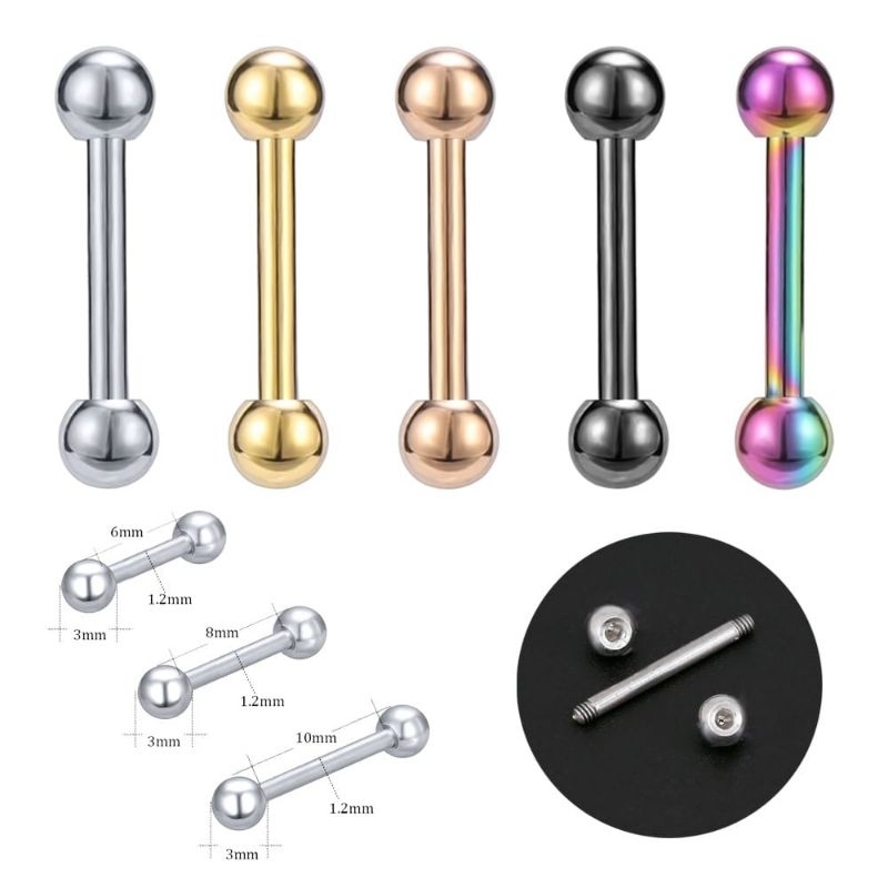 Jual 1PCS / 5PCS Anting Piercing EarLobe Standart Barbel Helix Tragus ...