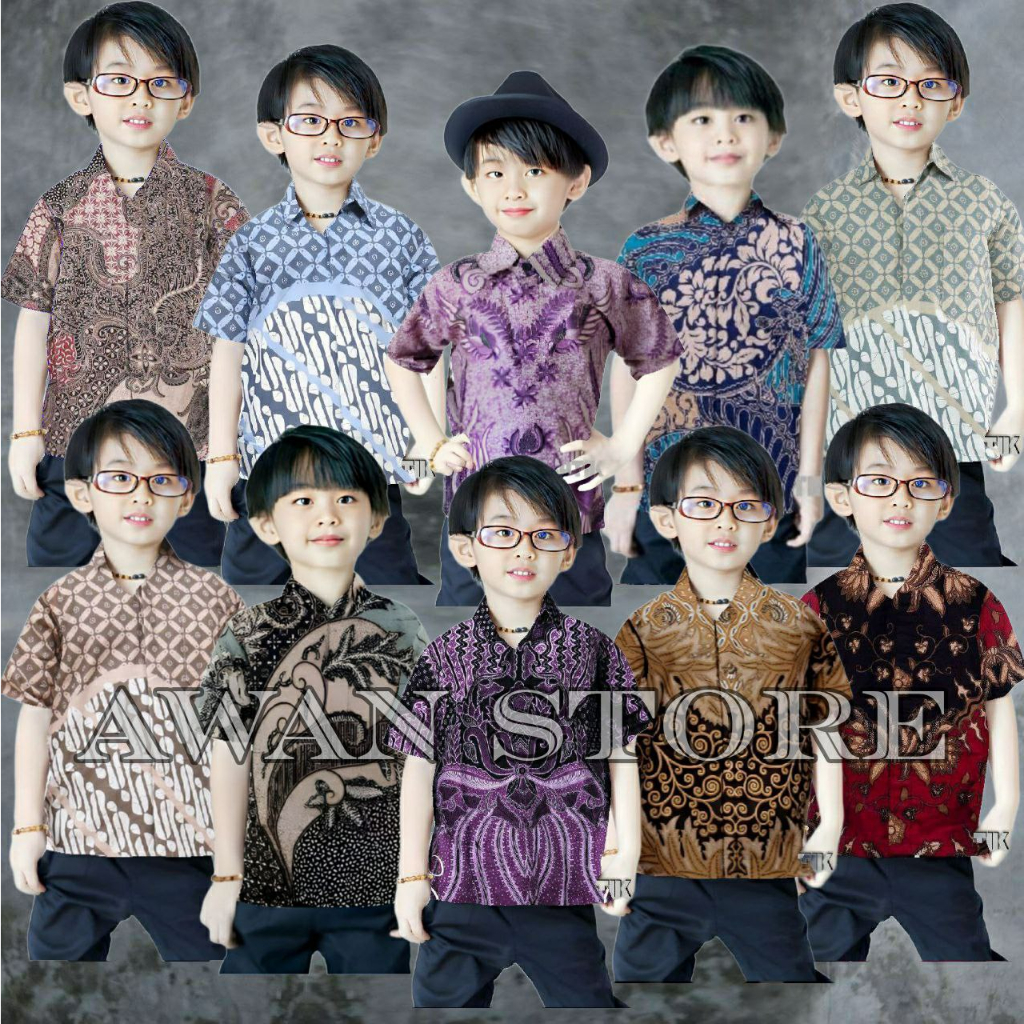 Jual TERBARU BATIK ANAK COWOK M L XL XXL KEMEJA BATIK ANAK PRIA LAKI ...