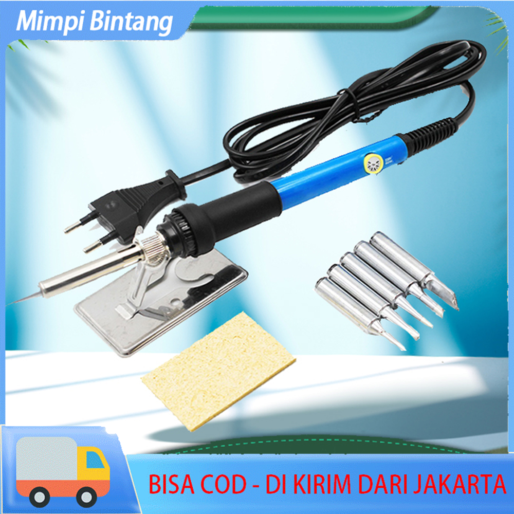 Jual Set besi solder 60W220V - CS-31 Solder Listrik /set Iron Adjustable Temperature 60 Watt ...