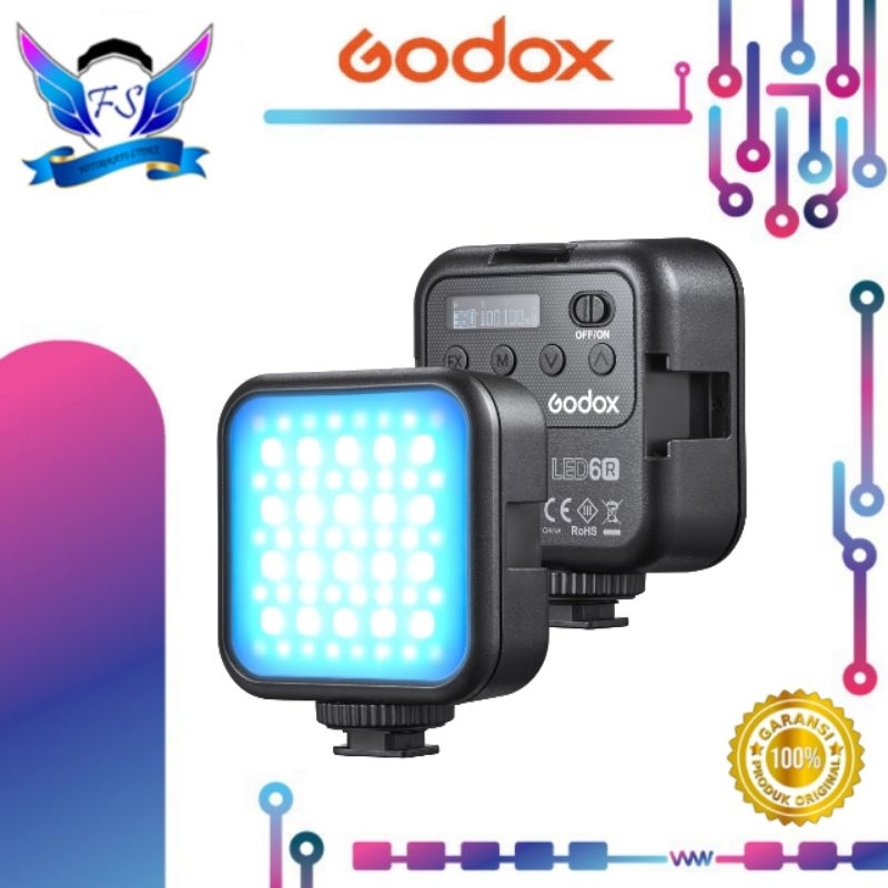 Jual Godox LED6R Litemons RGB Pocket LED Video Light - Godox LED 6R ...