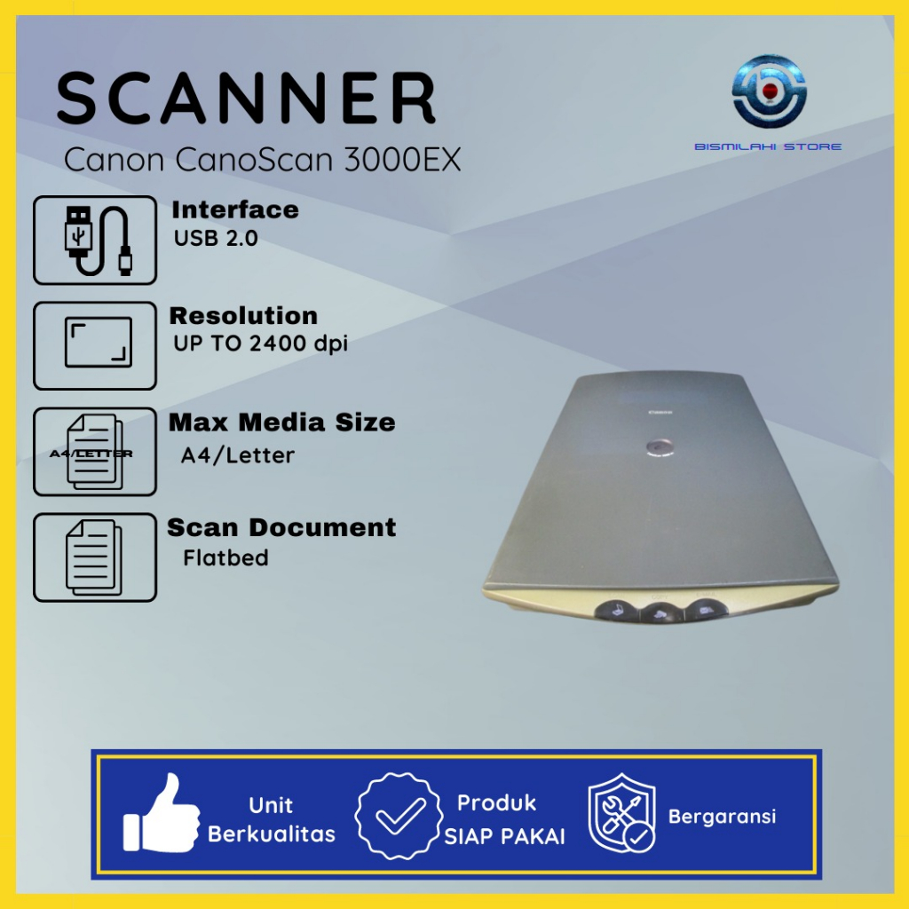 Jual Scanner Canon CanoScan 3000 EX Fungsi Normal | Shopee Indonesia