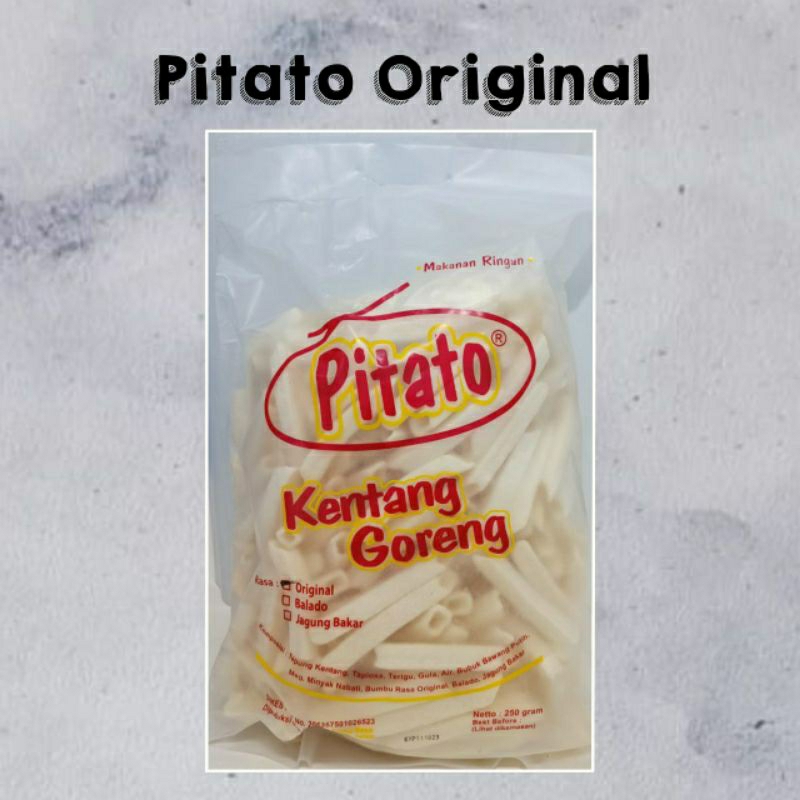 Jual Pitato Kentang Original & Balado 250 gram | Shopee Indonesia