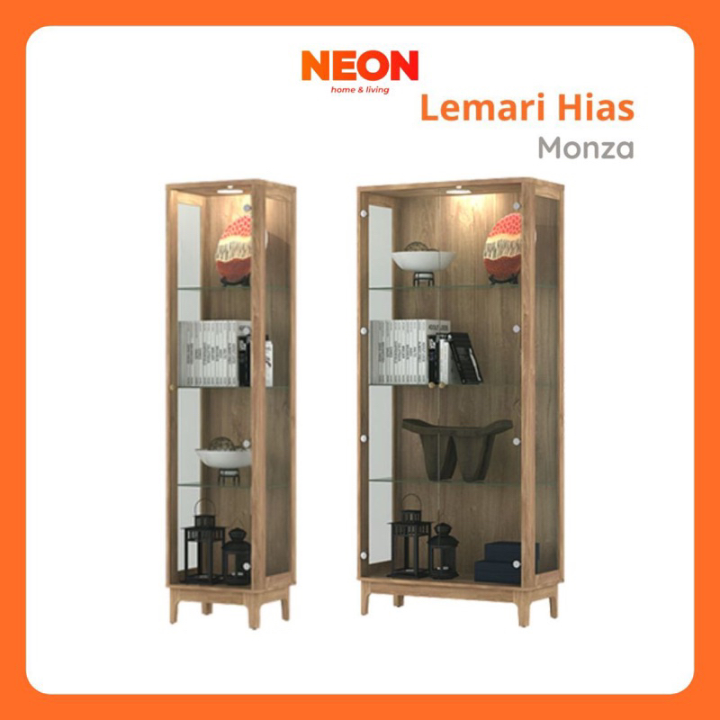 Jual Lemari Hias Monza | Lemari Pajangan Kayu Minimalis | Rak Buku ...