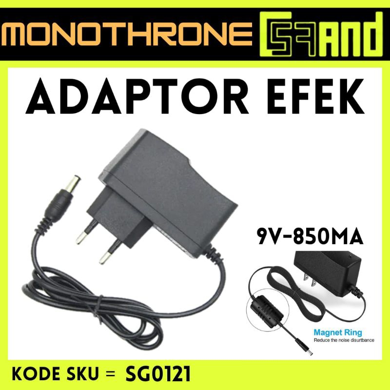 Jual Adaptor Efek Pedal Effect Gitar 9V Daisy Chain 1 Way Distorsi ...