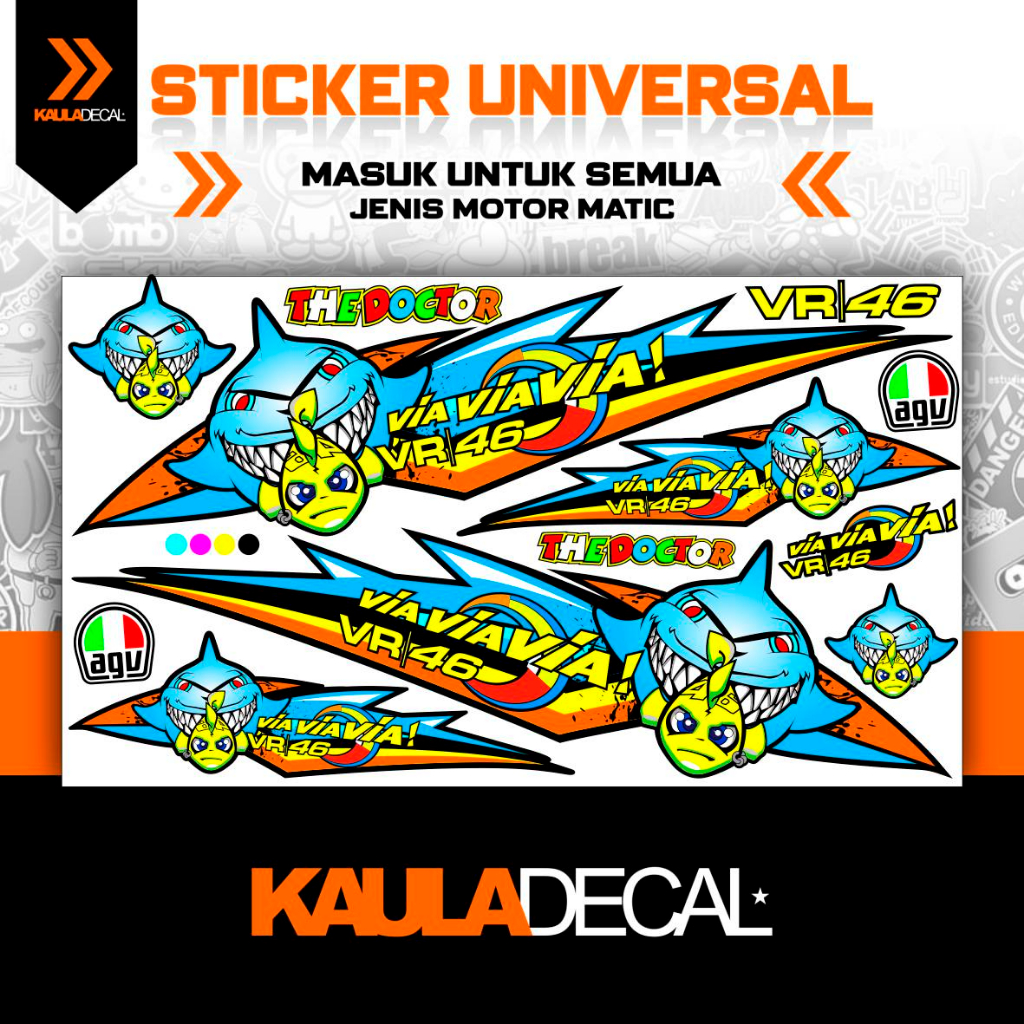 Jual STIKER STRIPING MOTOR ALL MATIC MOTIF 161 / UNIVERSAL MATIC ...