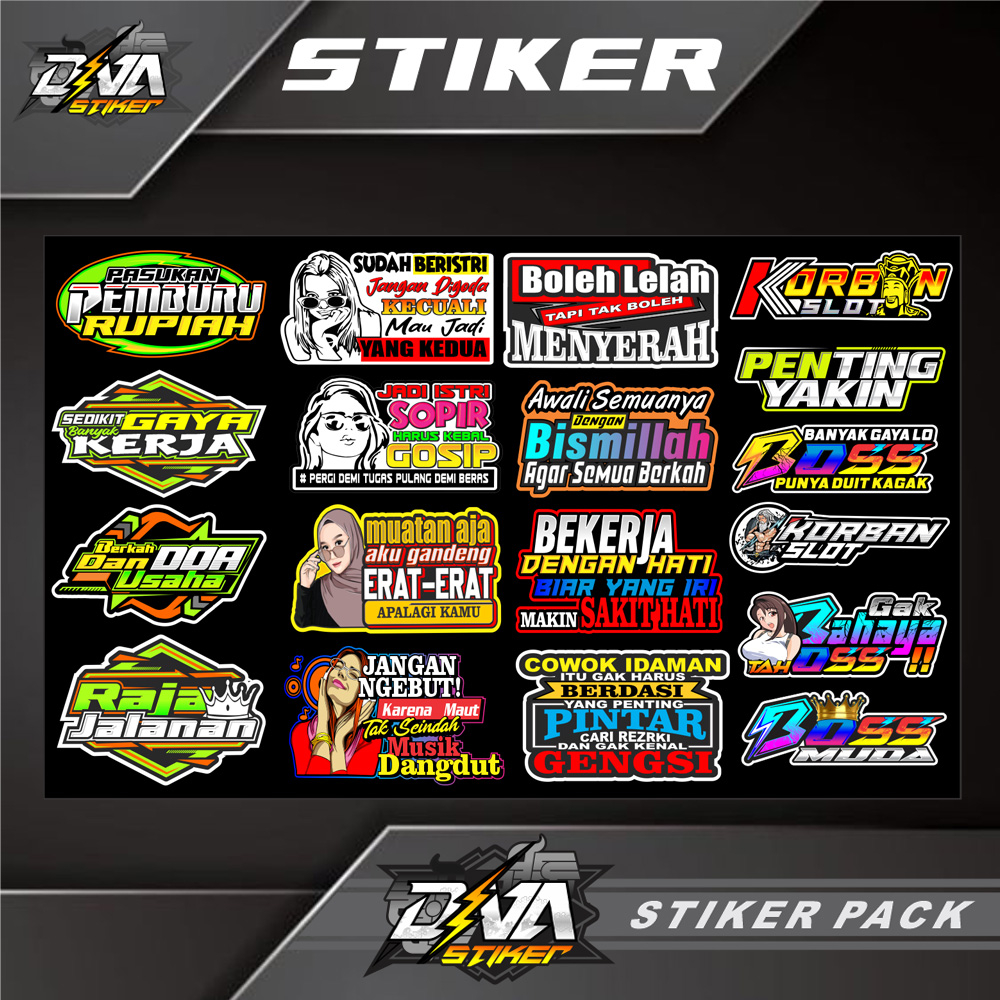Jual Stiker Pack Racing Dan Viral Stiker Motor Keren Berkualitas ...