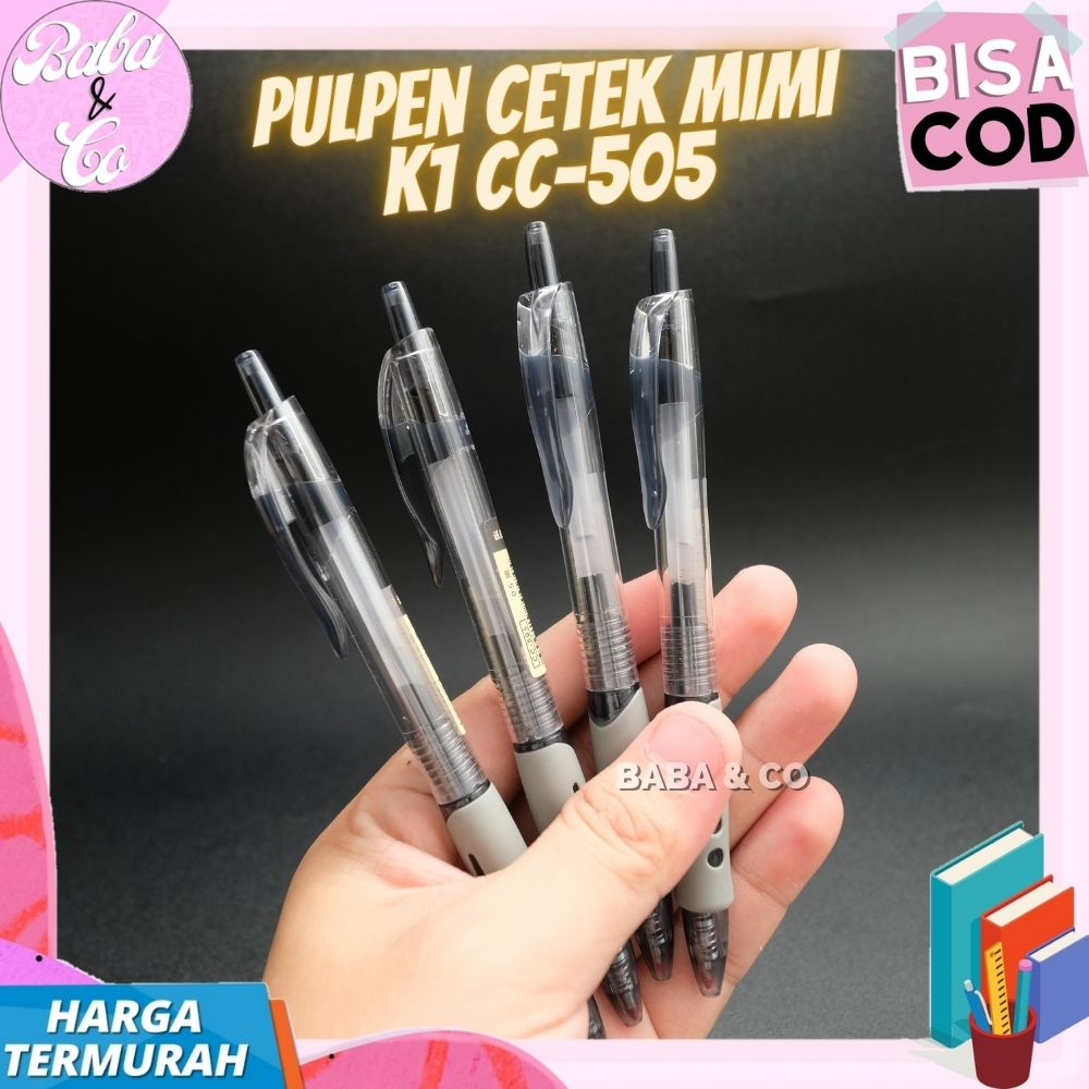 Jual PULPEN CETEK MIMI K1 CC-505 PEN MEKANIK GEL TINTA HITAM SARASA ...