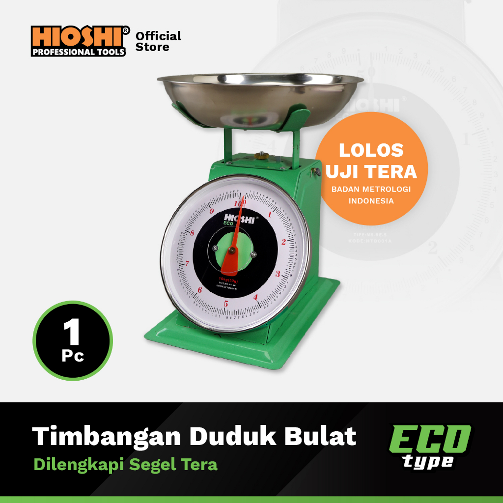 Jual HIOSHI /Timbangan Duduk/Manual/Analog/Buah/Sayur/Daging/Laundry/ 5 10 15 20Kg Kitchen Scale ...