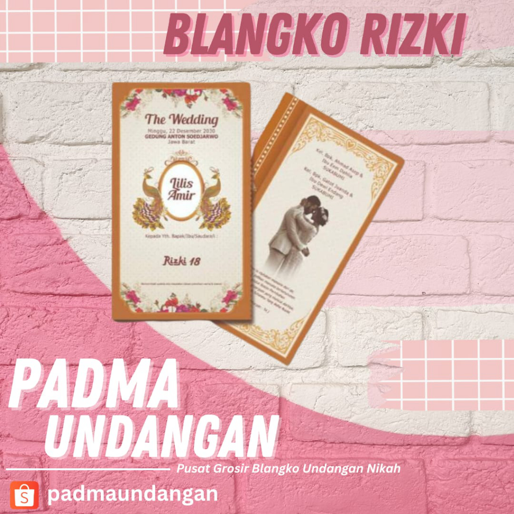 Jual Blangko Undangan Rizki 18 | Pusat Grosir Blangko | Padma Undangan | Shopee Indonesia