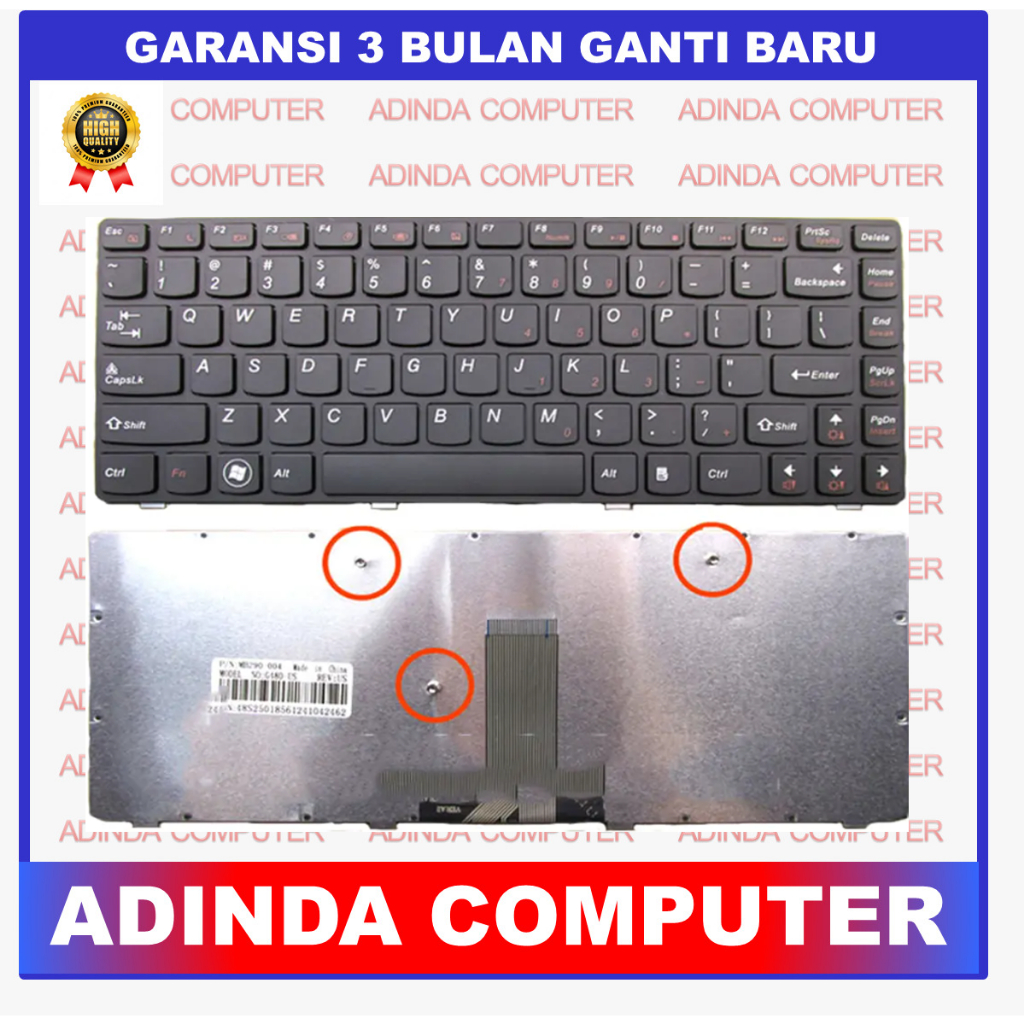 Jual Keyboard Lenovo G400 G405 G480 B480 | Shopee Indonesia