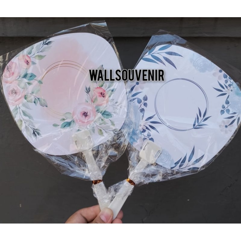 Jual isi 50 souvenir kipas gagang bunga/kipas shaby kemasan plastik ...