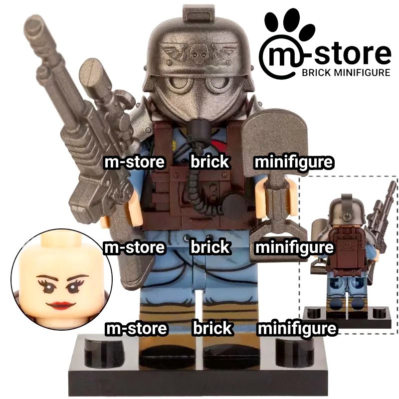 Jual brick wh40k death korps of krieg sniper mini toy figure | Shopee ...