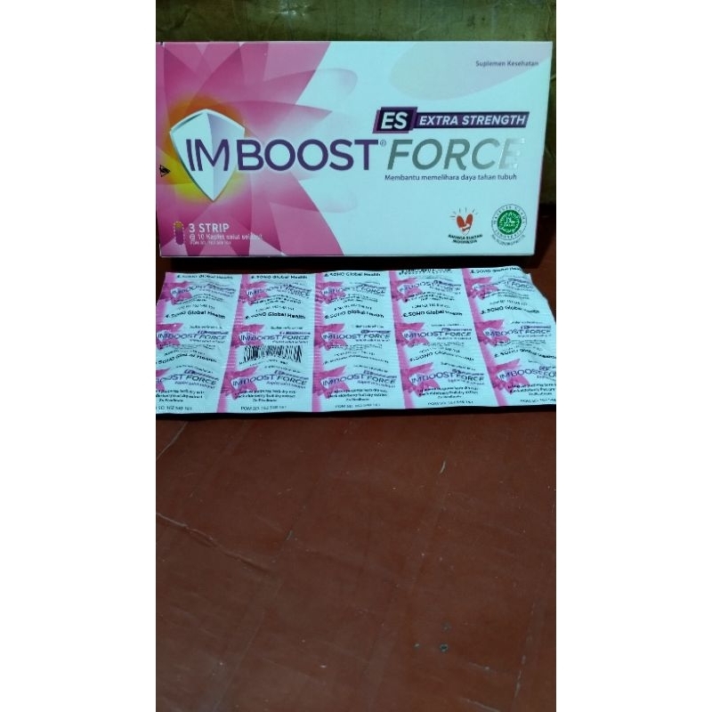 Jual Imboost Force ES Extra Strength Strip isi 10 Kaplet/Suplemen Daya ...