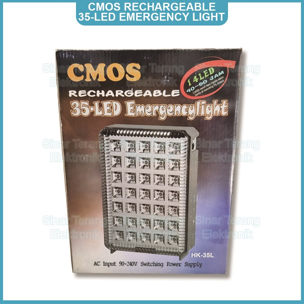 Jual Lampu CMOS Rechargeable 35 LED Emergency Light HK-35L | Shopee ...