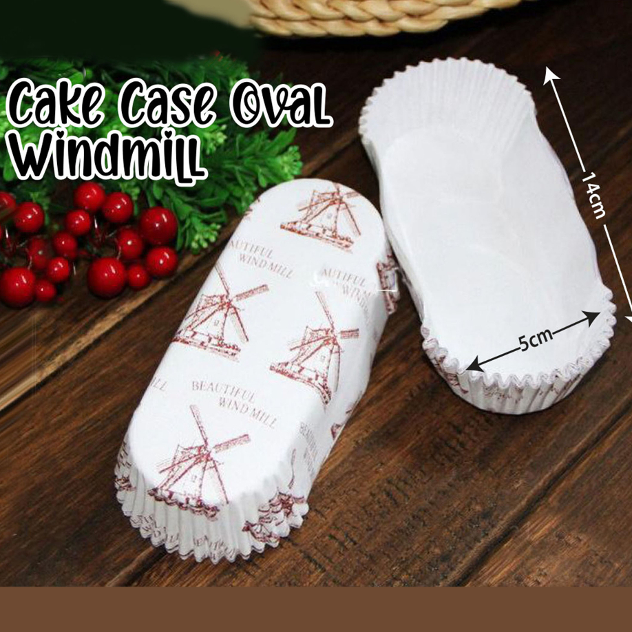 Jual Cake Case Oval Windmill | Cake Case Bulat Windmill (1 Roll 200 Pcs ...