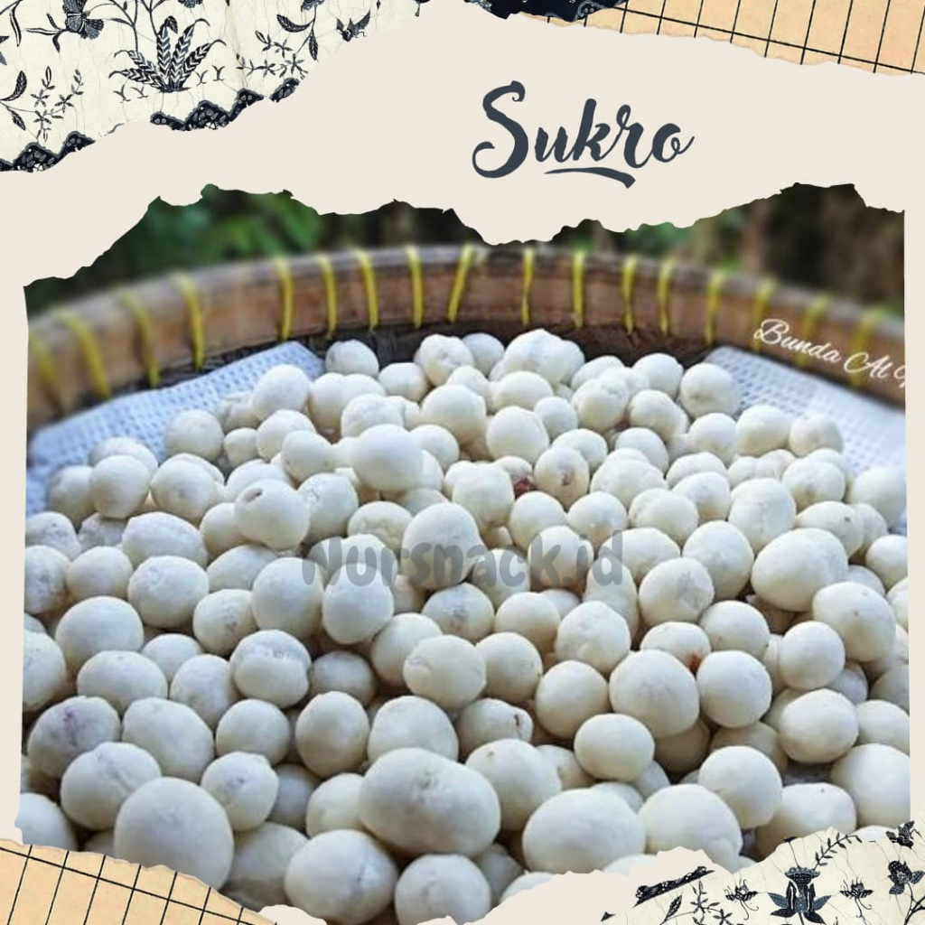 Jual Sukro Putih 1kg/ Sukro Premium Kacang Shanghai/ Cemilan asin ...