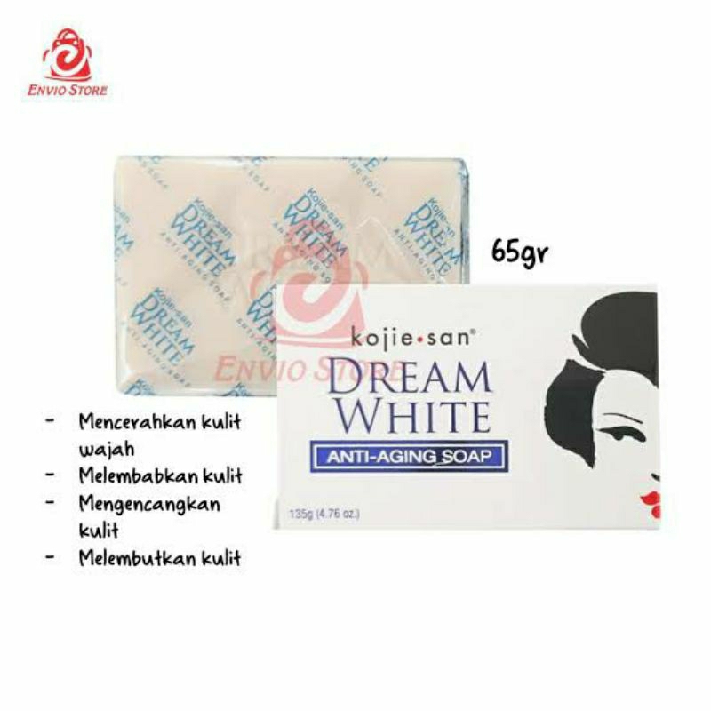 Jual Sabun Kojie San Dream White Anti Aging Soap (65gr) | Shopee Indonesia