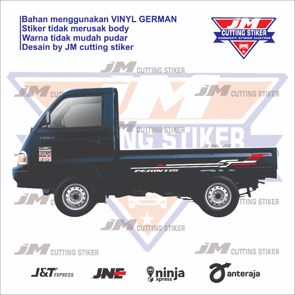 Jual Stiker mobil pick up cutting stiker variaisi pick up t120ss carry ...