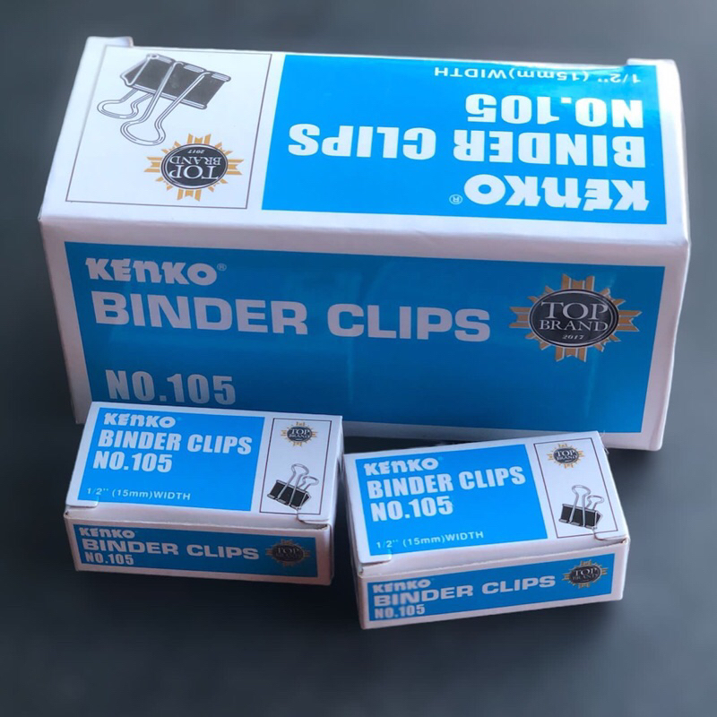 Jual Binder Clip / Binder Klip / Penjepit Kertas No. 105 KENKO | Shopee ...