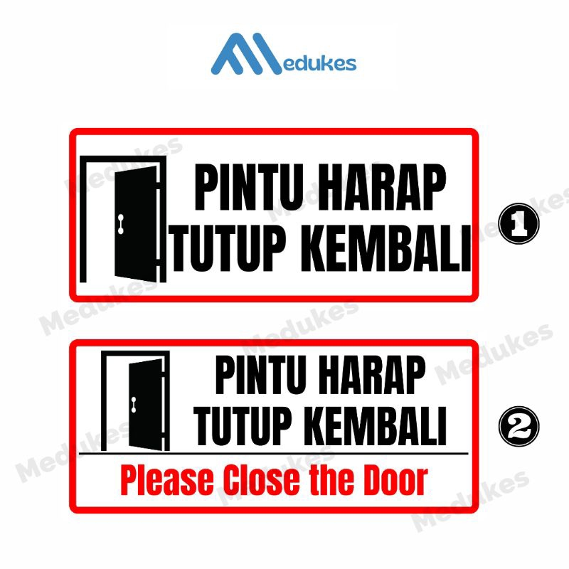 Jual Stiker Pintu Harap Ditutup Kembali | Shopee Indonesia