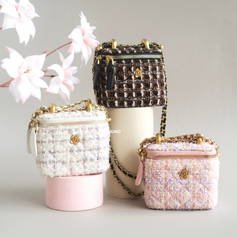 Jual [GENUNO] - Florence Tweed Bag - Tas Selempang Wanita / Tas Mini ...