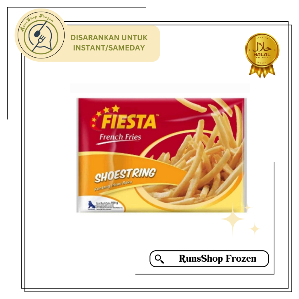 Jual Fiesta French Fries Shoestring Kentang Goreng 500gr / 1kg | Shopee ...