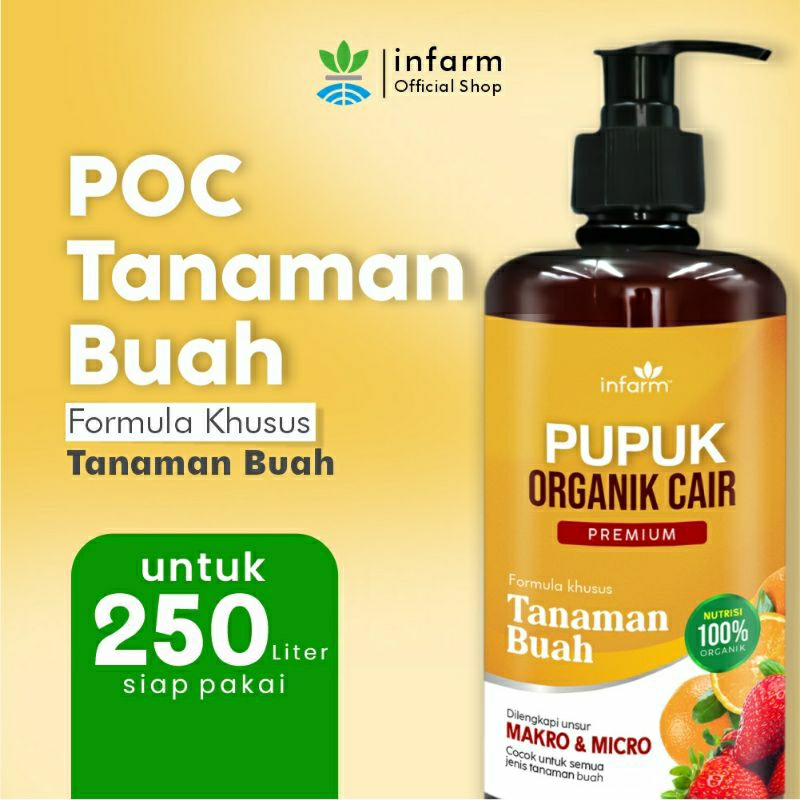 Jual Pupuk POC infarm 500ML,pupuk organik cair,cocok untuk tanaman buah ...