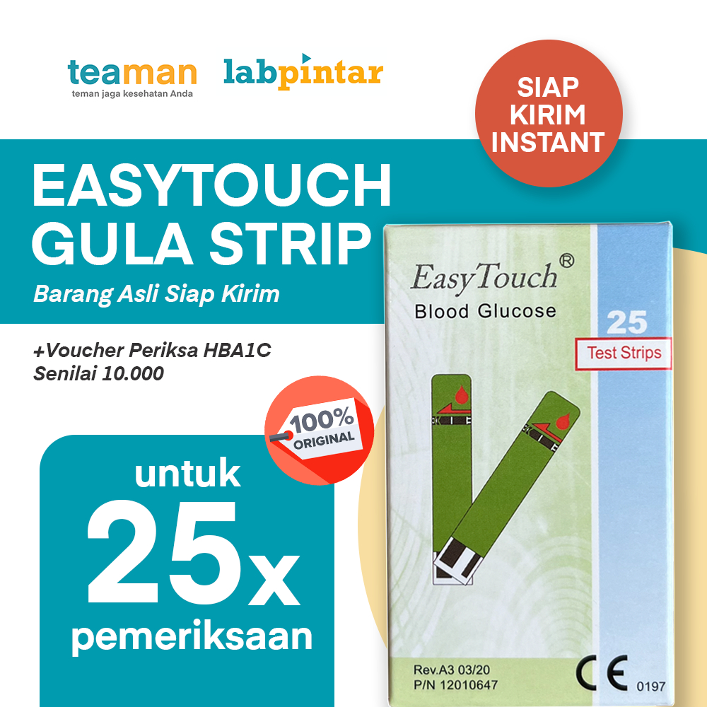 Jual Easytouch Glucose Test Strip Refill / Easy Touch Glukosa / Tes ...