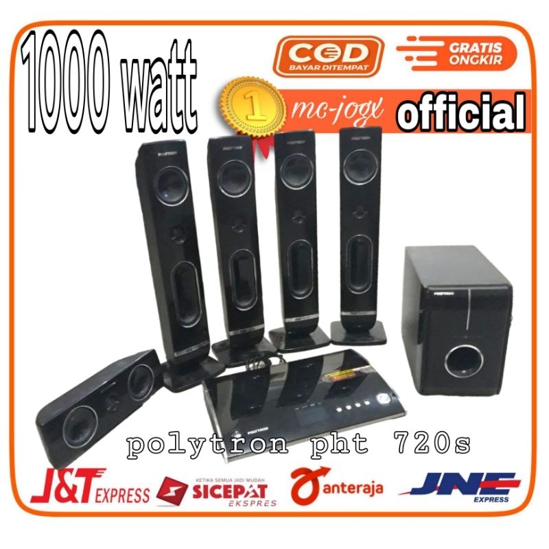 Jual dvd home theater polytron PHT 720S 1000 watt | Shopee Indonesia