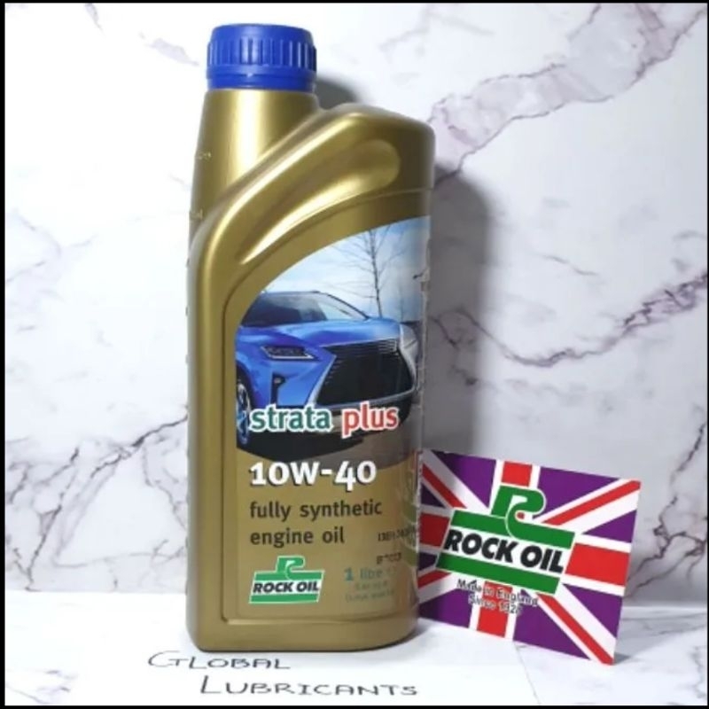 Jual Rock Oil Strata Plus 10W-40 1 Liter UK (Oli Mesin Fully Synthetic ...