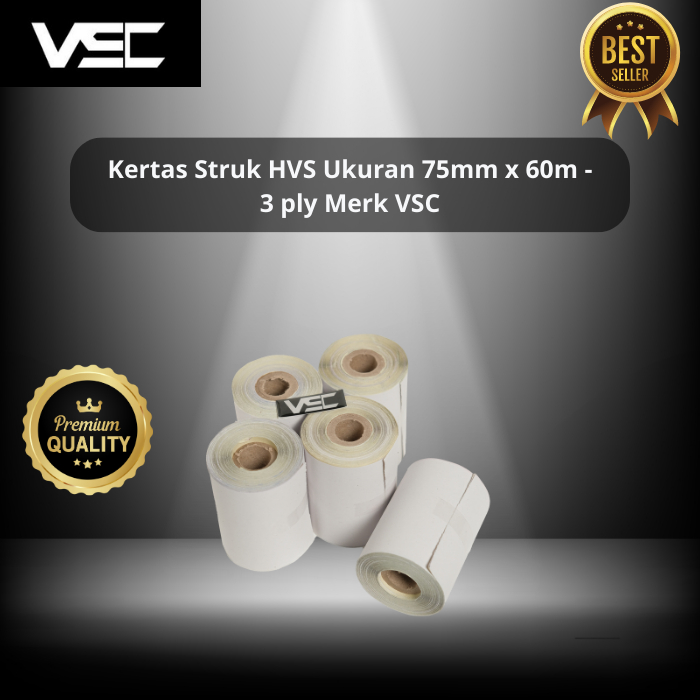 Jual KERTAS STRUK HVS 3PLY 75x60 PRINTER DOT MATRIX (PUTIH, KUNING ...