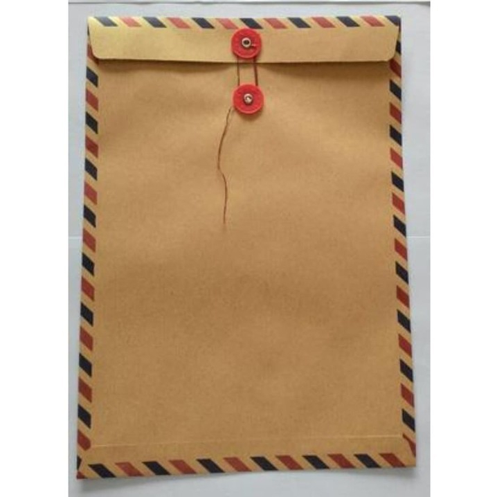 Jual Map Lamaran Kerja / Air Mail Executive Tali / Amplop Coklat ...