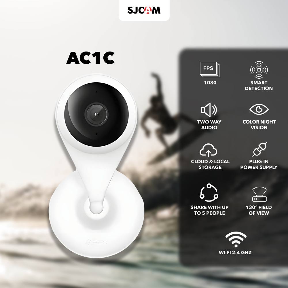 Jual AC1C 360 Smart IP Camera QIHOO CCTV WIFI Night Vision Motion Detect kamera keamanan ...