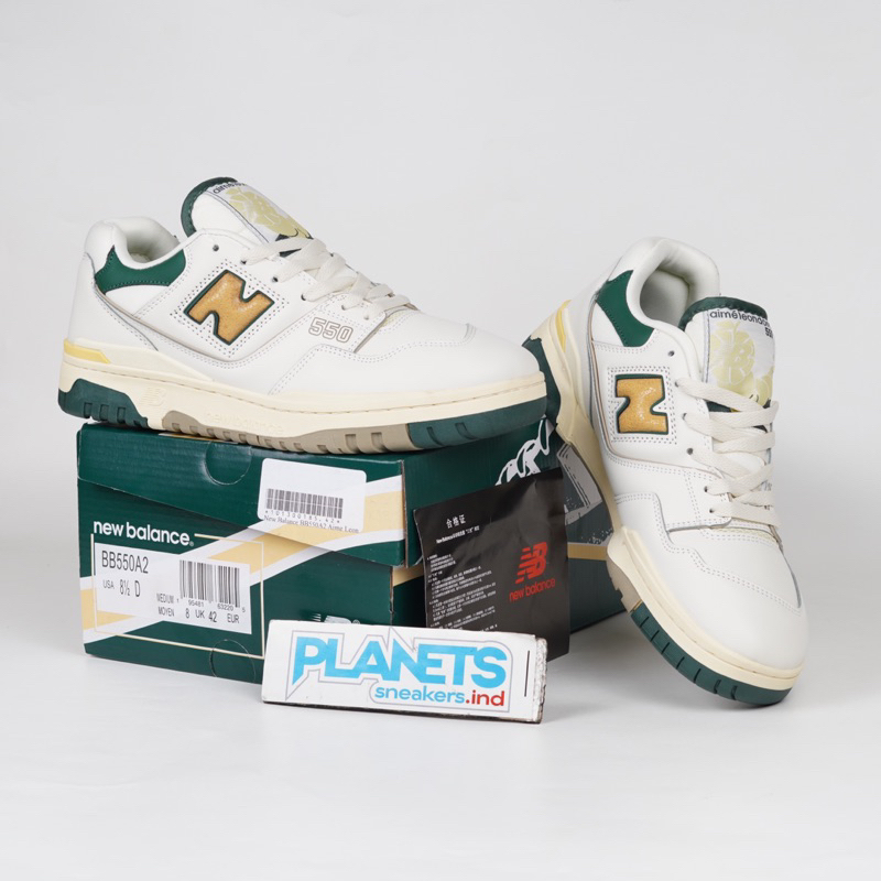 Jual Sepatu NB New Balance 550 Natural Green Yellow | Shopee Indonesia