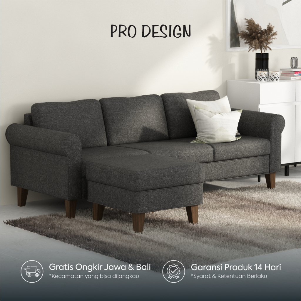Jual Pro Design Nala S Sofa 3 Seater / Sofa Corner / Sofa L | Shopee ...